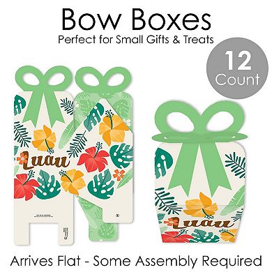 Big Dot Of Happiness Tropical Luau Square Favor Gift Box Hawaiian Beach ...