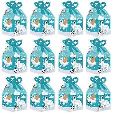 Big Dot Of Happiness Arctic Polar Animals Square Favor Gift Box Winter ...