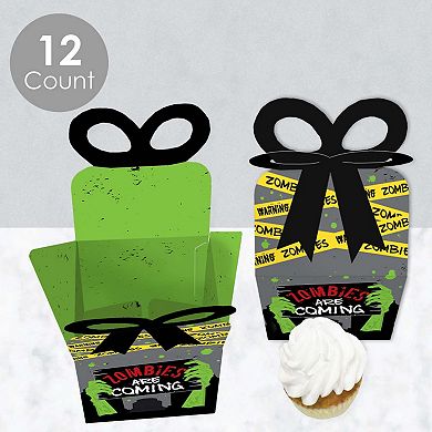 Big Dot Of Happiness Zombie Zone Square Favor Gift Box Halloween Zombie ...