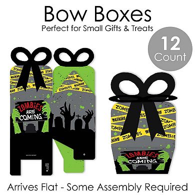 Big Dot Of Happiness Zombie Zone Square Favor Gift Box Halloween Zombie ...