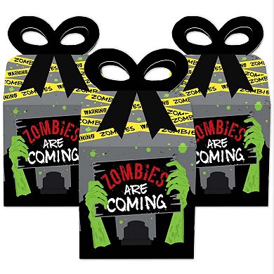 Big Dot Of Happiness Zombie Zone Square Favor Gift Box Halloween Zombie ...
