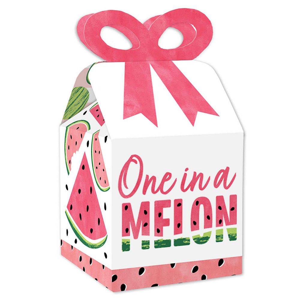 Big Dot Of Happiness Sweet Watermelon - Square Favor Gift Boxes - Fruit ...