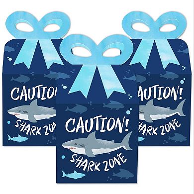 Big Dot Of Happiness Shark Zone - Square Favor Gift Boxes - Jawsome ...