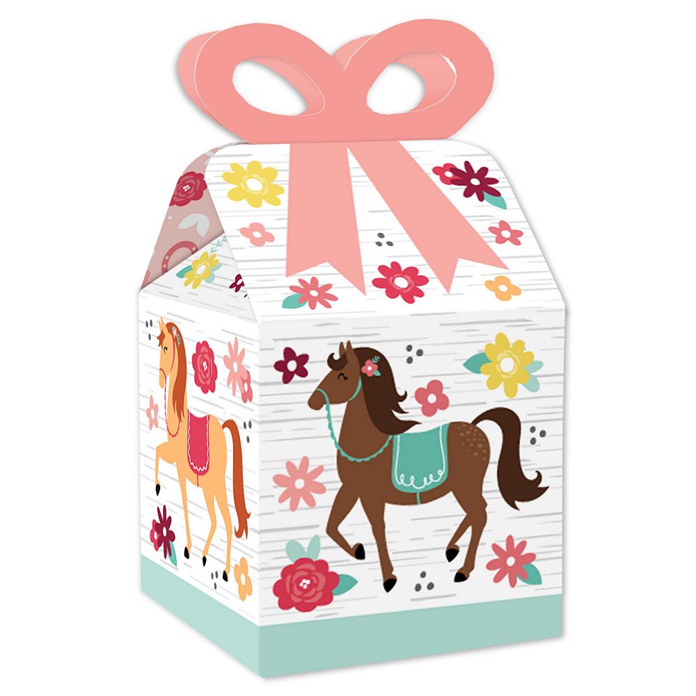 Big Dot Of Happiness Run Wild Horses Square Favor Gift Pony Birthday ...