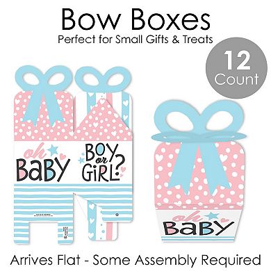 Big Dot Of Happiness Baby Gender Reveal - Square Favor Gift Boxes ...