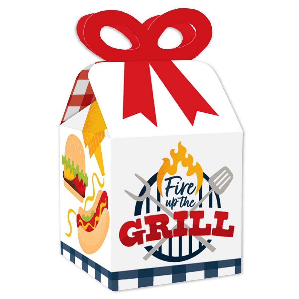 Big Dot Of Happiness Fire Up The Grill Square Favor Gift Summer Bbq ...