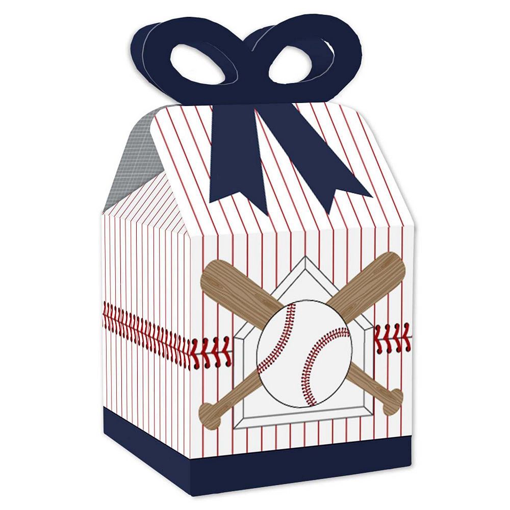 Big Dot Of Happiness Batter Up - Baseball - Square Favor Gift Boxes ...