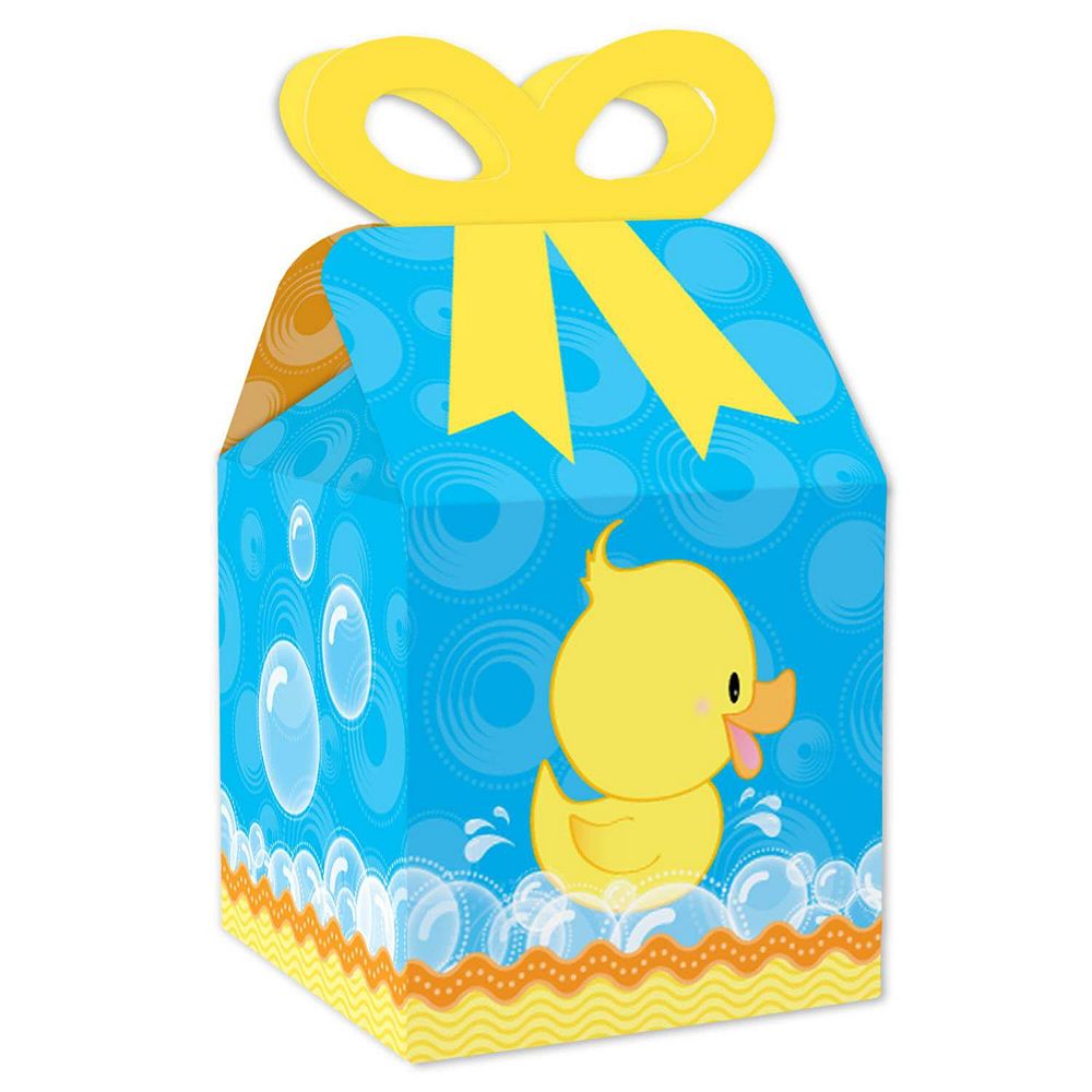 Big Dot Of Happiness Ducky Duck - Square Favor Gift Boxes - Party Bow ...