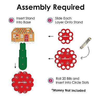 Big Dot Of Happiness Gingerbread Christmas - Diy Gingerbread Man Money ...