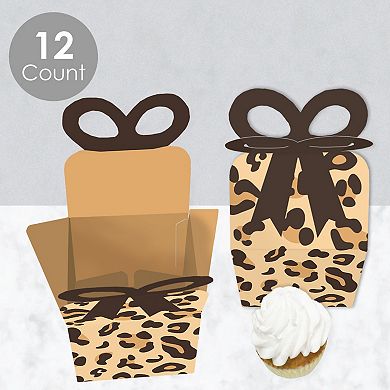 Big Dot Of Happiness Leopard Print - Square Gift Boxes - Cheetah Party ...