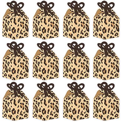 Big Dot Of Happiness Leopard Print - Square Gift Boxes - Cheetah Party ...