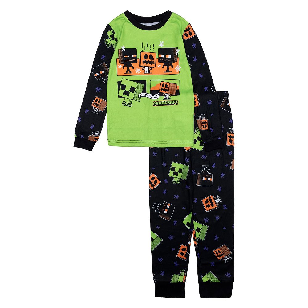 Boys 6-12 Minecraft "Minecraft Scary" 2-Piece Pajama Set