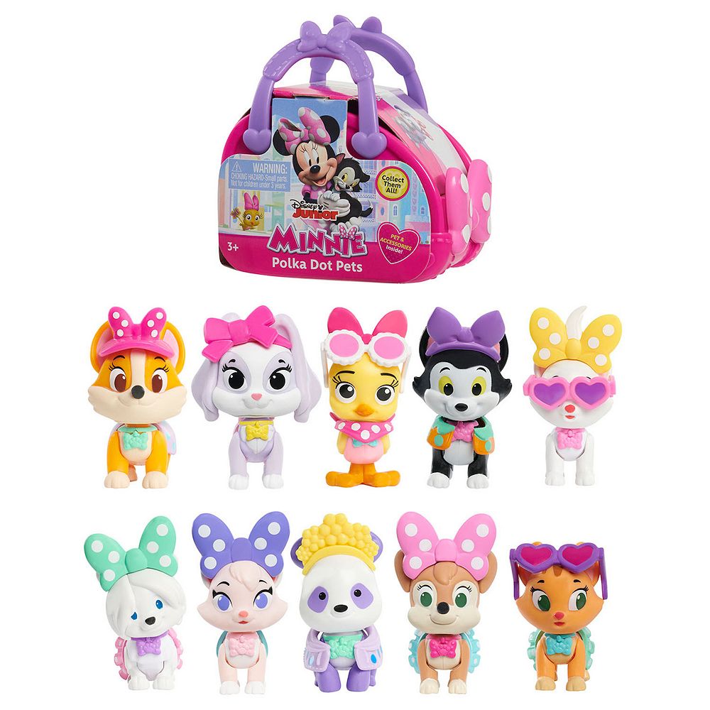 Disney's Minnie Mouse Polka Dot Pets Collectible Figure Set - Styles ...