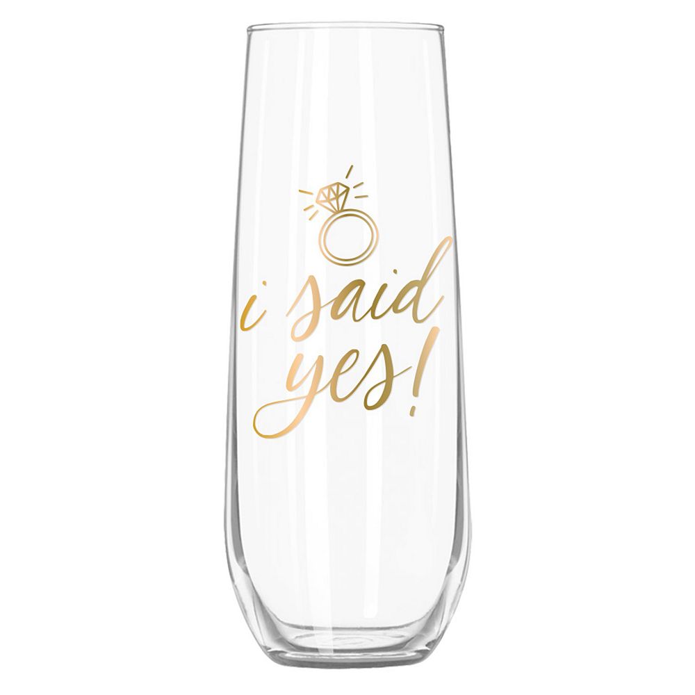 Design Clique I Said Yes Champagne Flute Design Clique I Said Yes Champagne Flute