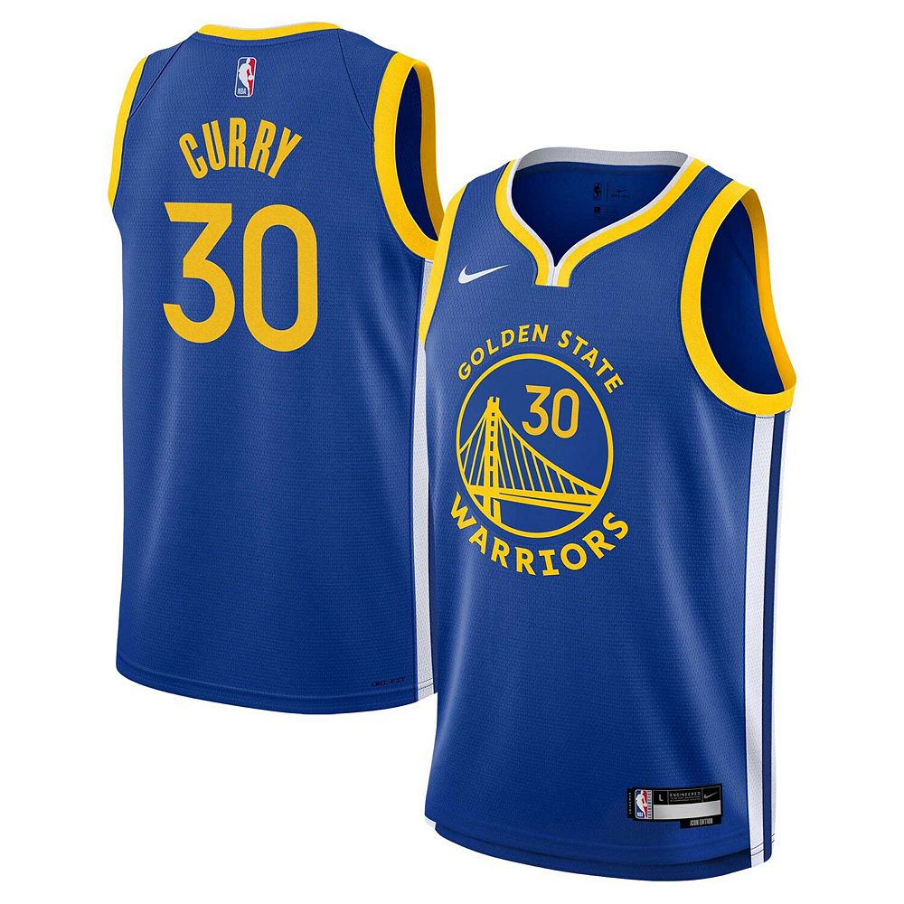 Youth Nike Stephen Curry Royal Golden State Warriors Swingman Jersey ...