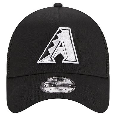 Men's New Era Black Arizona Diamondbacks A-Frame 9FORTY Trucker ...