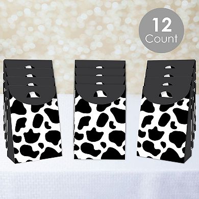 Big Dot Of Happiness Cow Print - Farm Animal Gift Favor Bags - Party ...
