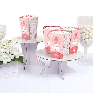 Big Dot Of Happiness Tutu Cute Ballerina - Party Favor Popcorn Treat Boxes - 12 Ct