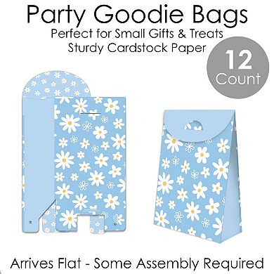 Big Dot Of Happiness Blue Daisy Flowers Floral Gift Favor Bags Party ...