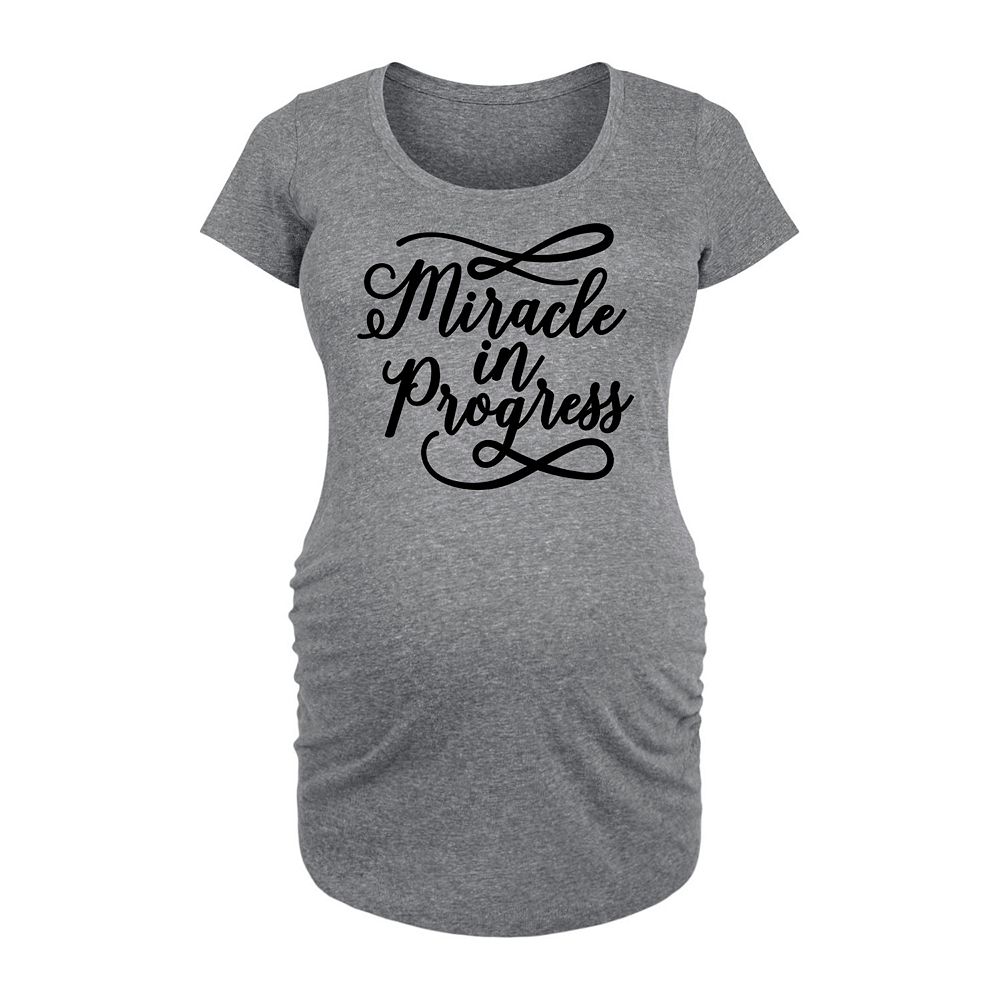 Maternity Miracle In Progress Graphic Tee