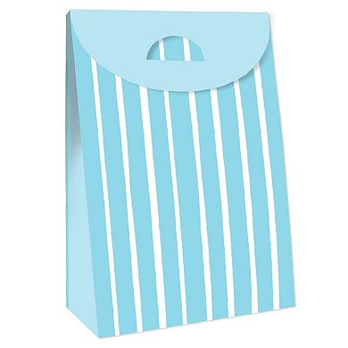 Big Dot Of Happiness Blue Stripes - Simple Gift Favor Bags - Party ...