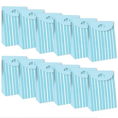 Big Dot Of Happiness Blue Stripes - Simple Gift Favor Bags - Party ...