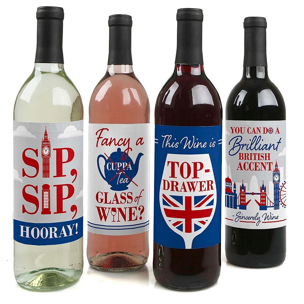 Big Dot Of Happiness Cheerio, London - British Uk Party Decor Wine ...