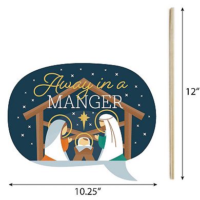 Big Dot Of Happiness Holy Nativity Manger Scene Religious Christmas ...