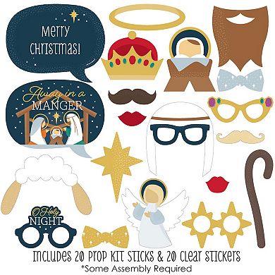 Big Dot Of Happiness Holy Nativity Manger Scene Religious Christmas ...