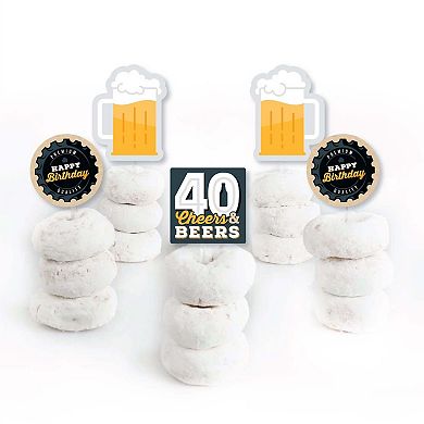 Big Dot Of Happiness Cheers & Beers To 40 Years - Dessert Cupcake ...