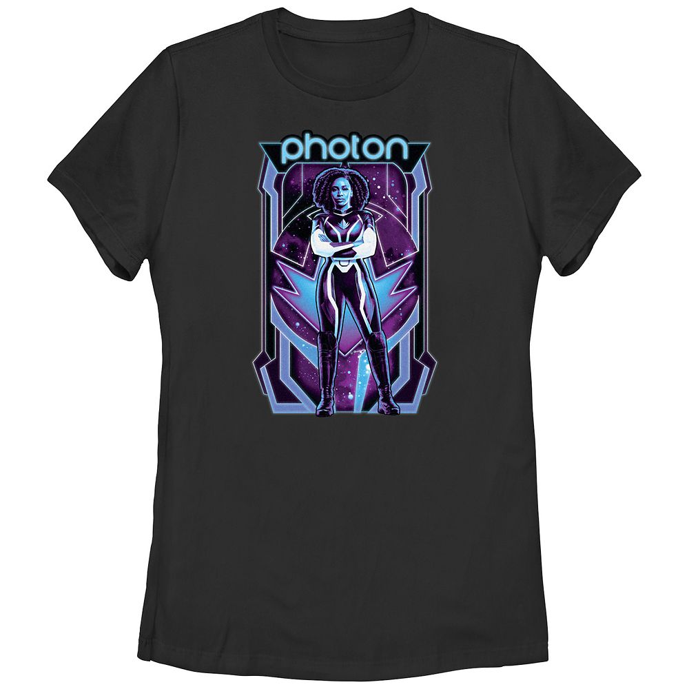 Juniors' The Marvels Photon Portrait Graphic Tee