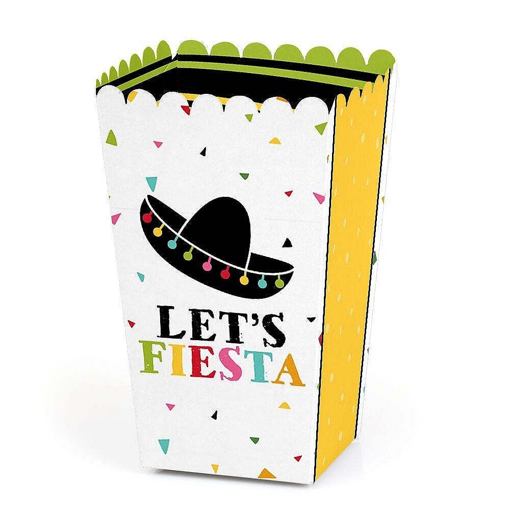 Big Dot Of Happiness Let's Fiesta - Mexican Fiesta Party Favor Popcorn ...