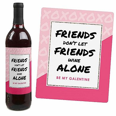 Big Dot Of Happiness Be My Galentine - Valentine's Day Gift - Wine ...