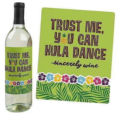 Big Dot Of Happiness Tiki Luau - Tropical Summer Party Decor Wine ...