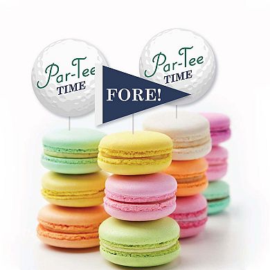 Big Dot Of Happiness Par-tee Time Golf Dessert Cupcake Toppers Party ...