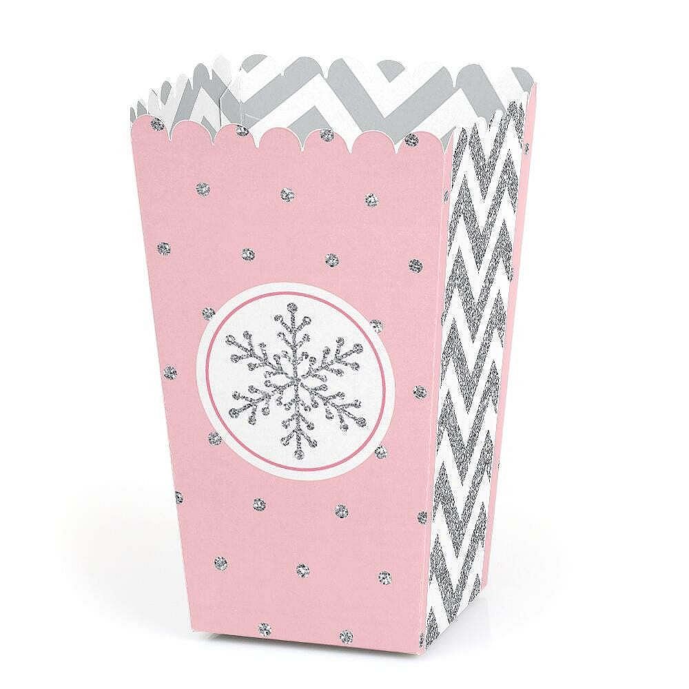 Big Dot Of Happiness Pink Winter Wonderland - Snowflake Party Favor ...