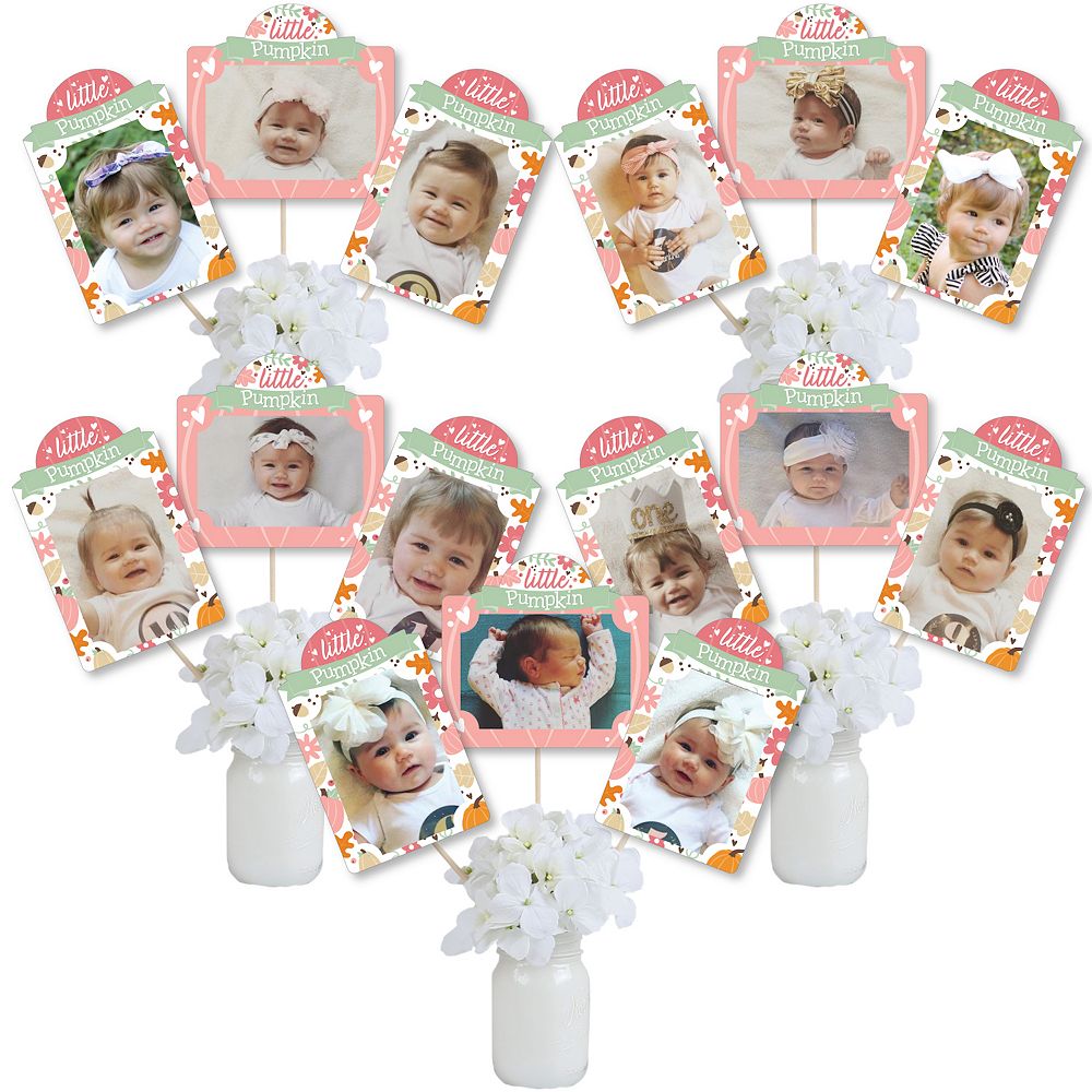 Big Dot Of Happiness Girl Little Pumpkin Birthday & Baby Shower - Photo ...