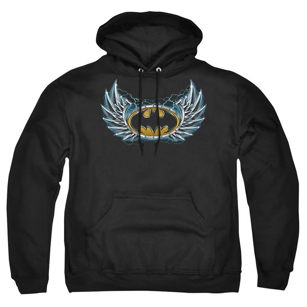 Batman Steel Wings Logo Adult Pull Over Hoodie