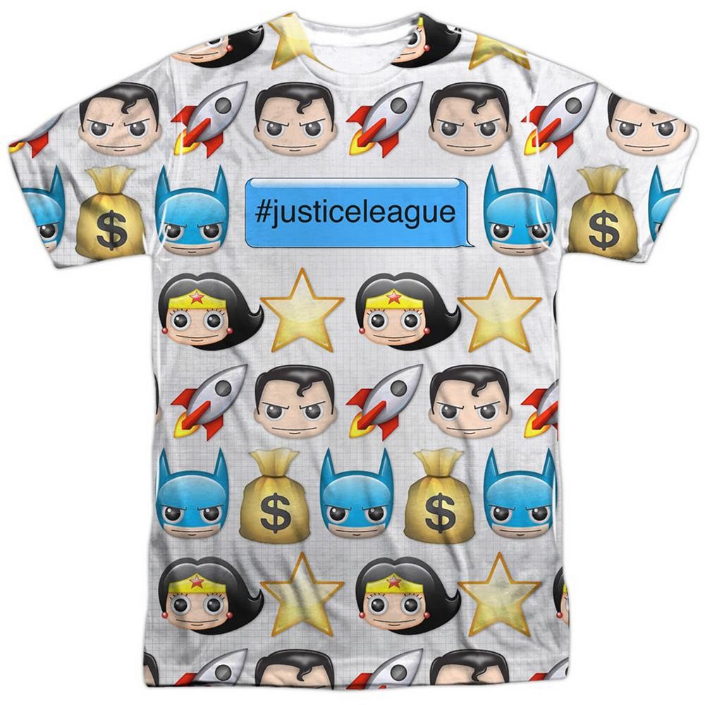 Dc Comics Hashtag Short Sleeve Adult Poly Crew T-shirt