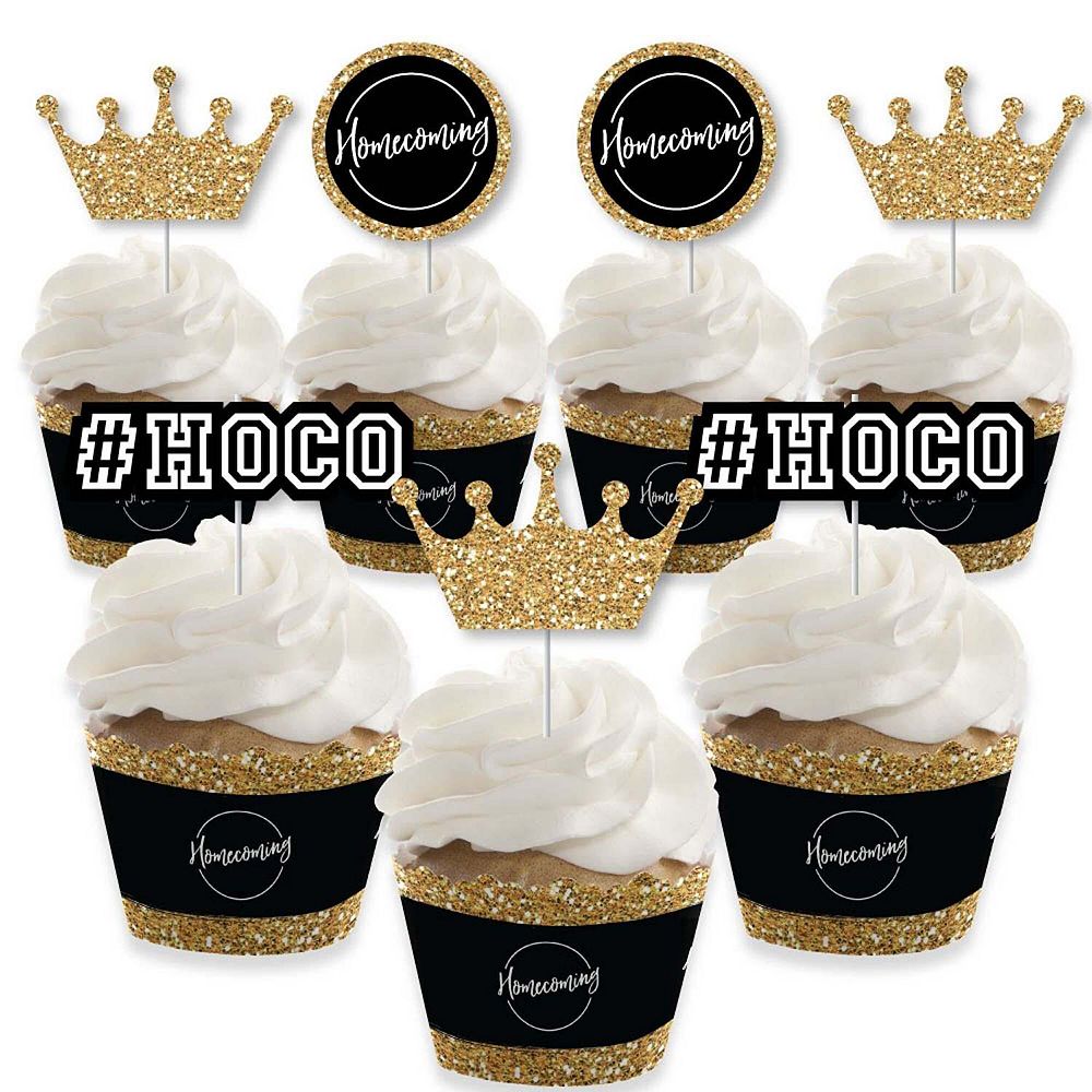 Big Dot Of Happiness Hoco Dance Decor - Homecoming Cupcake Wrappers ...