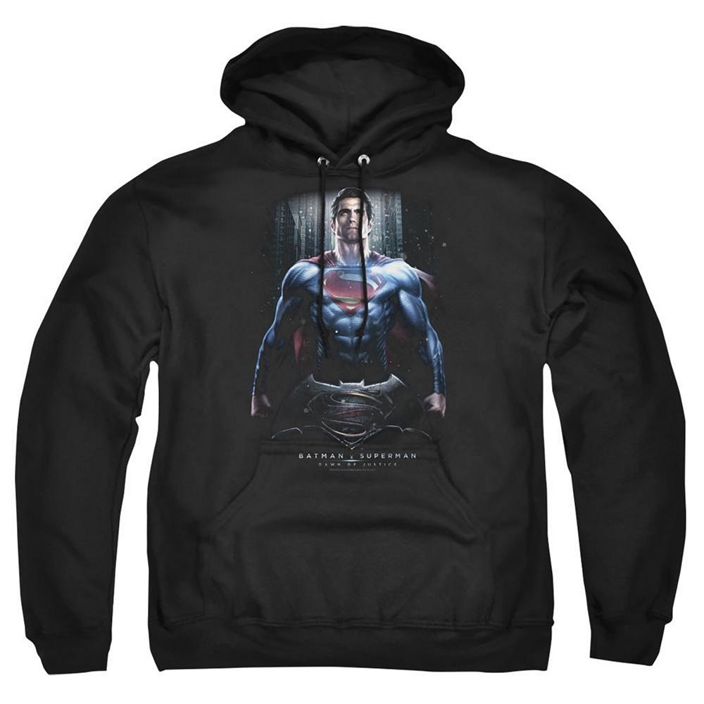 Batman V Superman Supe Ground Zero Adult Pull Over Hoodie
