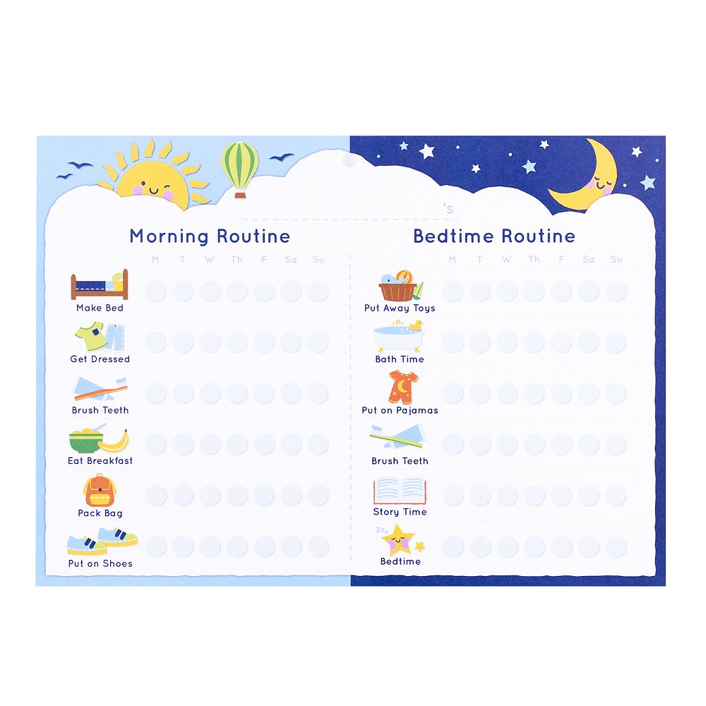 Pulsar Morning & Bedtime Routine Reward Chart Book