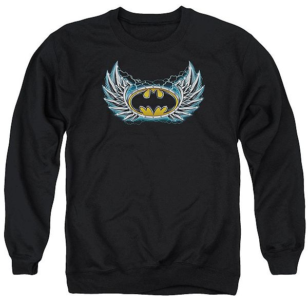 Batman Steel Wings Logo Adult Crewneck Sweatshirt