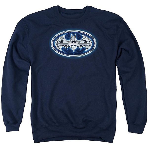 Batman Cyber Bat Shield Adult Crewneck Sweatshirt