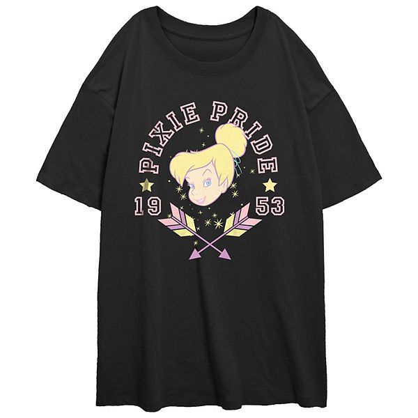 Disney's Tinker Bell Juniors' Pixie Bride 1953 Oversized Tee