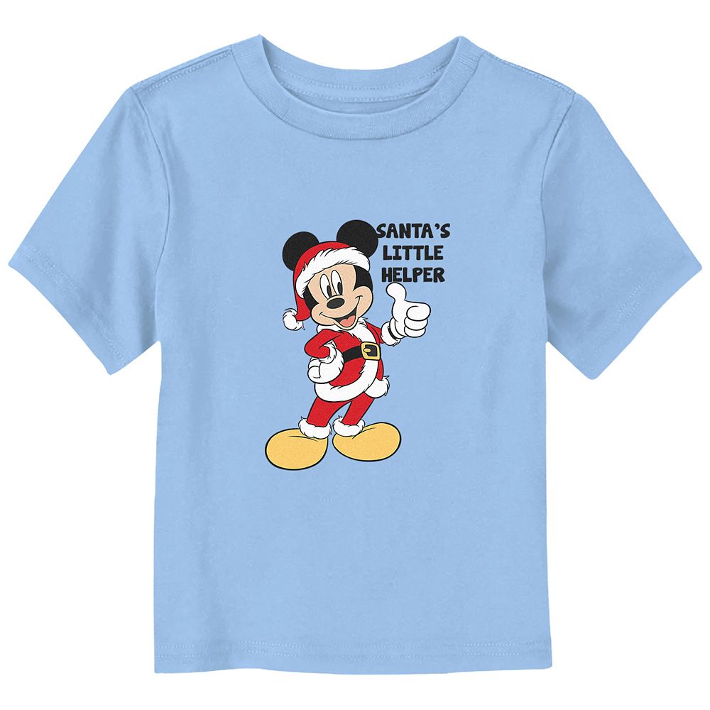 Disney's Mickey Mouse Toddler Boy Santa's Little Helper Graphic Tee
