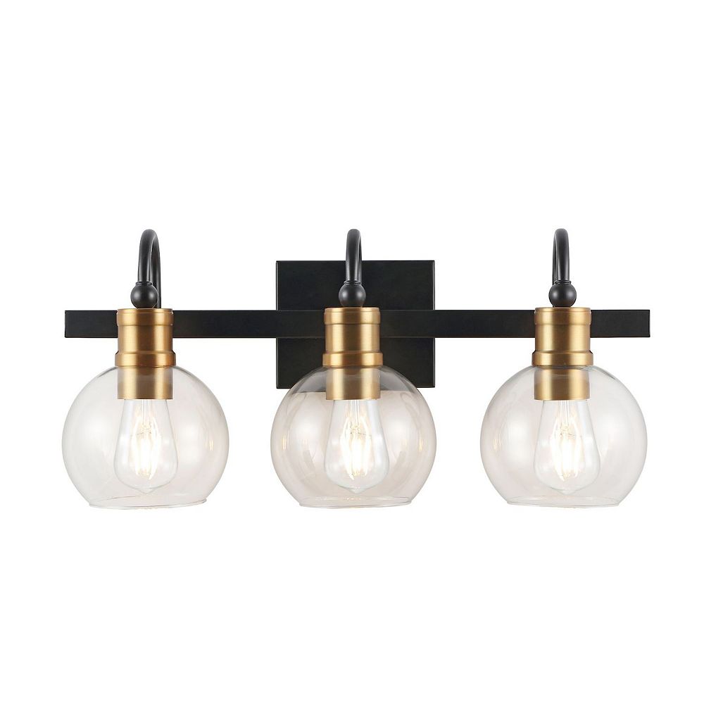 Marais Iron/glass Rustic Vintage Led Vanity Light