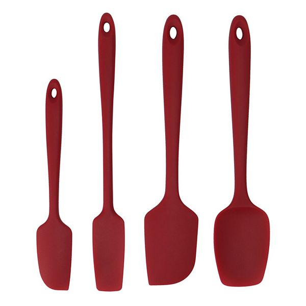 Silicone Spatula Set 4 Pcs Heat Resistant Non Stick for Kitchen Cooking