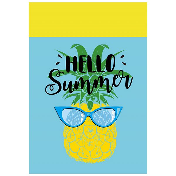 Northlight Hello Summer Pineapple Outdoor Garden Flag