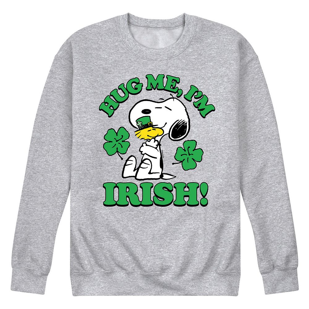 Men's Peanuts Hug Me I'm Irish Long Sleeve